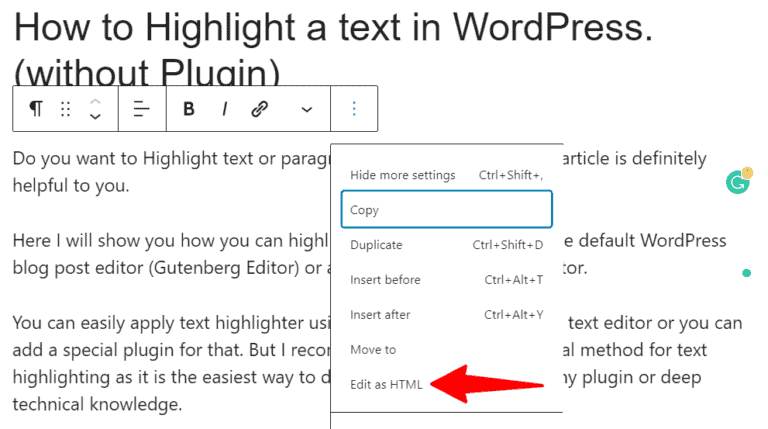 How To Highlight Text In WordPress. (without Plugin) | Key2Blogging