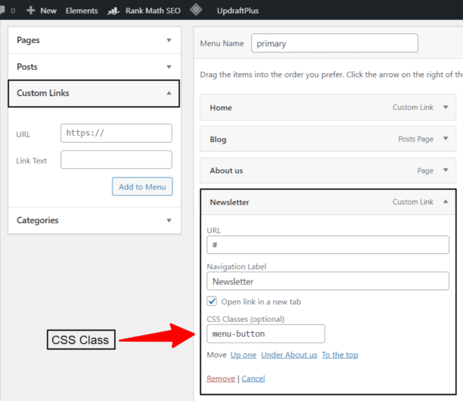 Add Button In Navigation Menu Of Generatepress Theme Using CSS (Easily) | Key2Blogging