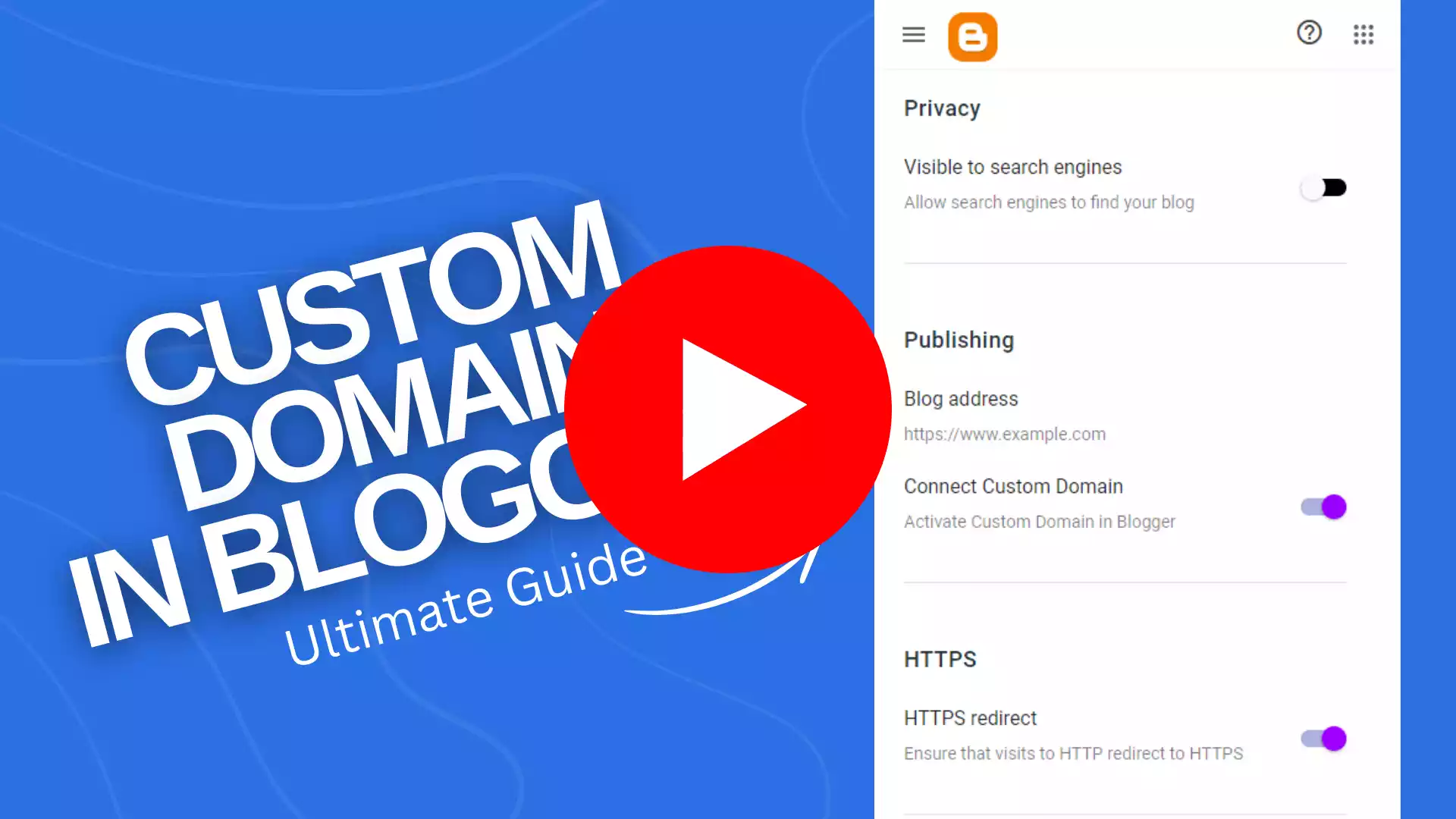 How To Connect Custom Domain In Blogger | Key2Blogging